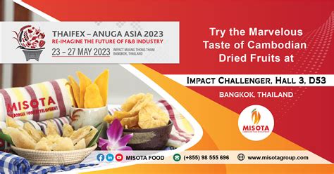 Misota Will Attend Thaifex Anuga Asia 2023 Misota Group