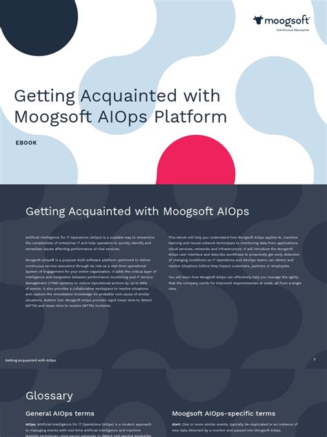 Moogsoft Ebook Getting Acquainted With Aiops Platform Pdf Machine
