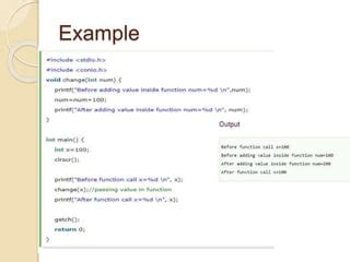 Functions In C Language PPTX