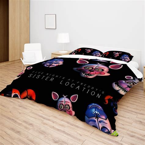 Fnaf Bedding Set Quilt Set Freddy Funtime Foxy Sister Location Bed Set Lusy Store Llc Lusy Store