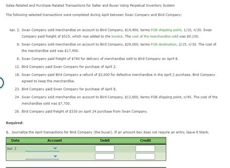 solved sales related and purchase related transactions for