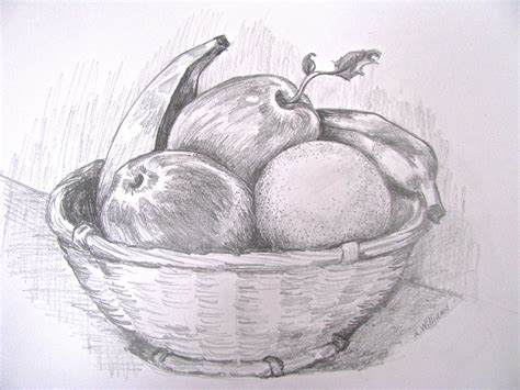 Натюрморт фрукты карандашом 37 фото