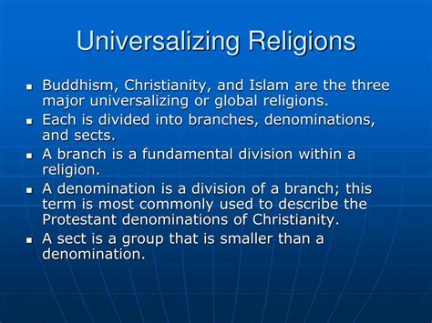 Ppt Distribution And Characteristics Of Universalizing And Ethnic