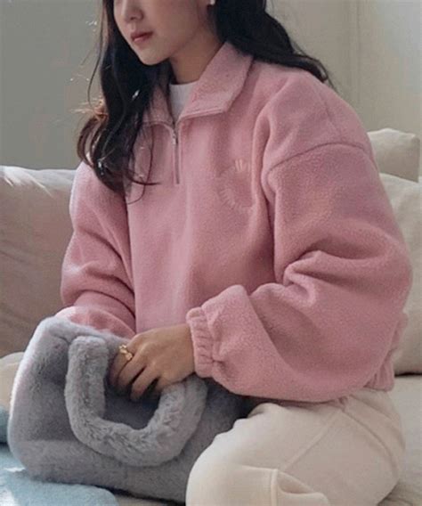 마시멜로 뽀글이 니트 기모 맨투맨 반집업 3colors 양털 후리스 양기모 교복룩 등교룩 개강룩 데일리룩 휘뚜루 오버핏 아방핏 에이블리