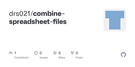 Github Drs021combine Spreadsheet Files