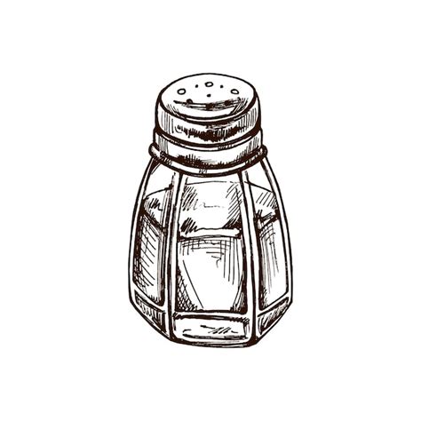 Salt Shaker Sketch How To Draw A Salt Shaker