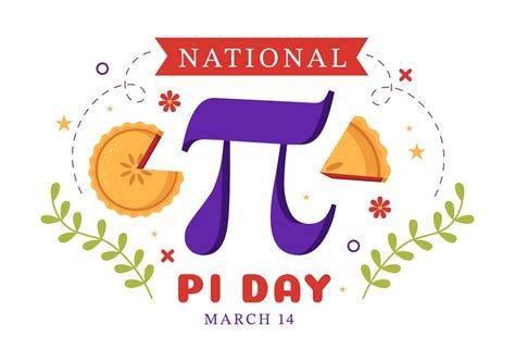 World Pi Day Illustration With Mathematical Constants Greek Letters Or Baked Sweet Pie For