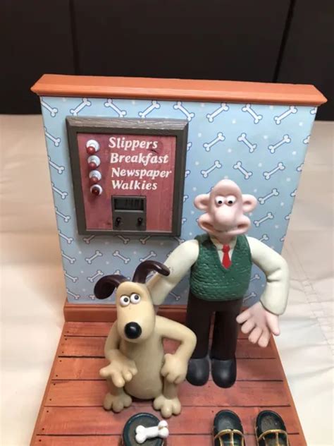 WALLACE GROMIT Talking Alarm Clock Wesco 1995 Aardman Tested Working