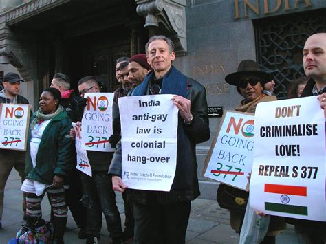 London Rally Against India Gay Sex Ban Indian High Commission