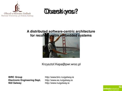 Ppt A Distributed Software Centric Architecture For Reconfigurable Embedded Systems Powerpoint
