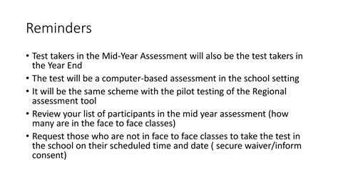 Year End Assessment Pptx