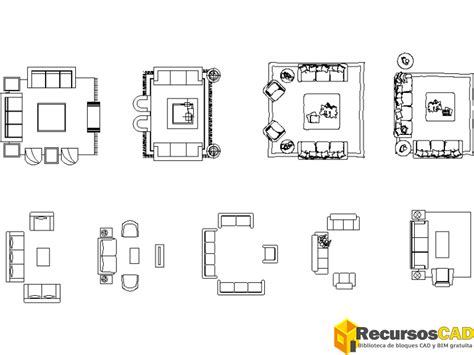 Descargar Bloque Cad De Sofá En Forma De L Gratis Recursoscad
