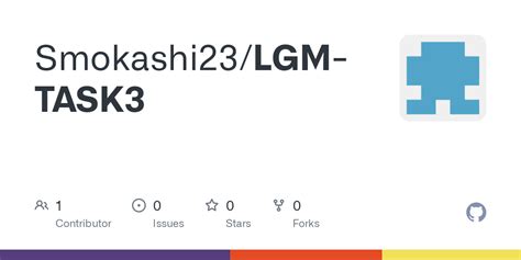 github smokashi23 lgm task3