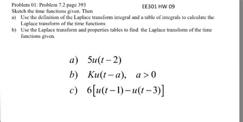 Solved Sketch The Time Functions Given Then Use The Chegg