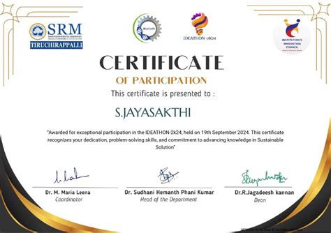 jaya sakthi s on linkedin ideathon2k24 sustainablesolutions