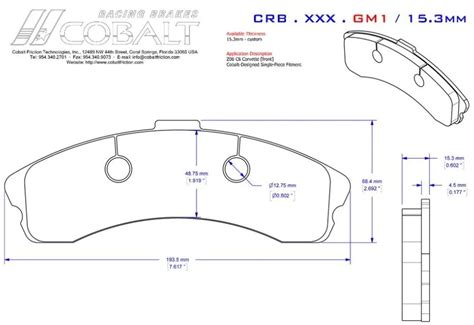 Corvette C6 Z06 Grandsport Cobalt Friction Optimized Front