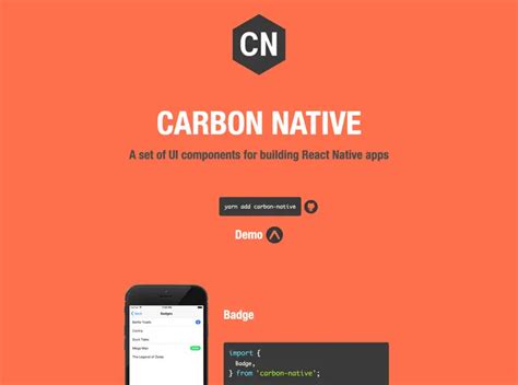 carbon native by carbon native a react template built at lightspeed