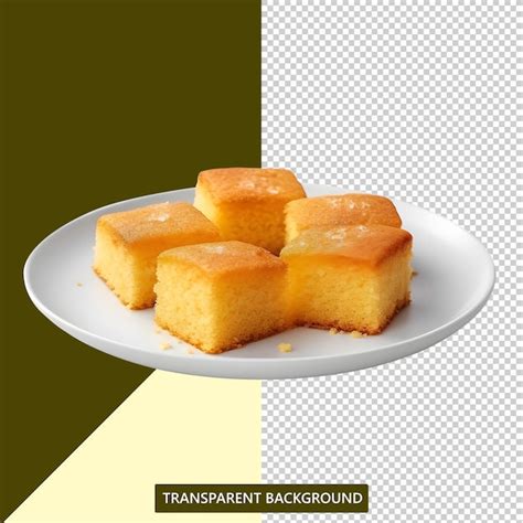Premium Psd Homemade Buttermilk Cornbread Served In Plate