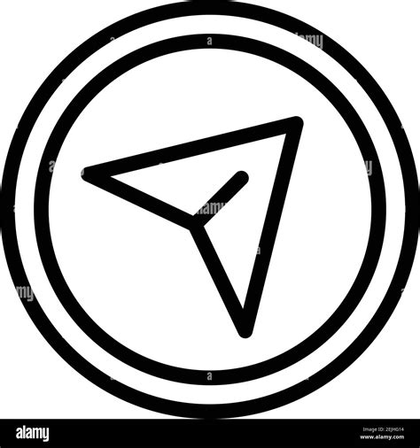 Send Button Icon Outline Send Button Vector Icon For Web Design