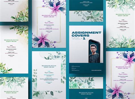 Assignment Cover Design Rahubranding Behance