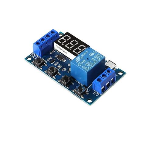 V Channel Power Relay Module With Adjustable Timing Cycle RoboticsDNA