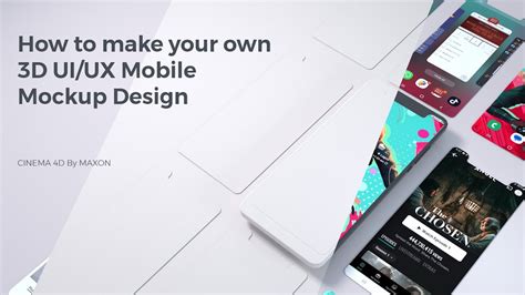 Cinema 4d How To Make Your Own 3d Uiux Mobile Mockup Design Part 1