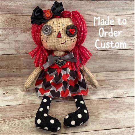 Primitive Rag Doll Etsy
