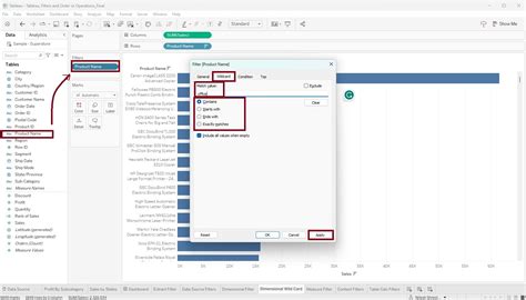 Tableau Apply Dimension Filters The Data School