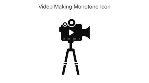 Video Making Monotone Icon In Powerpoint Pptx Png And Editable Eps Format PPT Example
