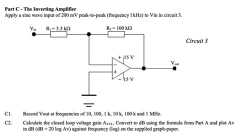 Solved Equipment Oscilloscope Power Supply Op Amp Circuit
