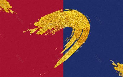 红蓝配色金色泼墨叠加鎏金大气背景质感纹理高清背景图下载 Ifonts设计助手