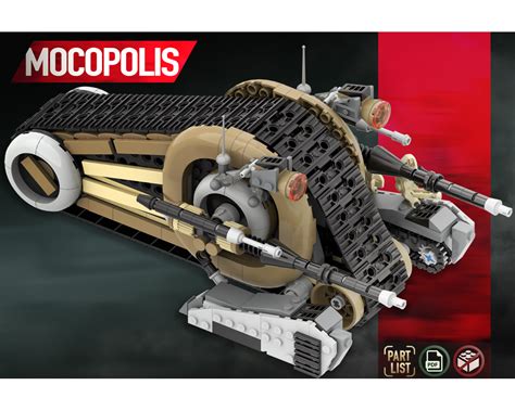Lego Moc Sw Droid Snail Tank By Mocopolis Rebrickable Build With Lego
