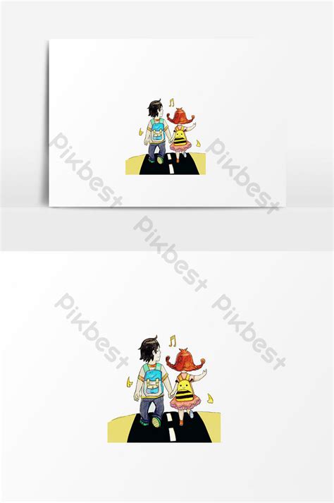 Classmate Illustration Character Design Illustration Psd Free Download Pikbest