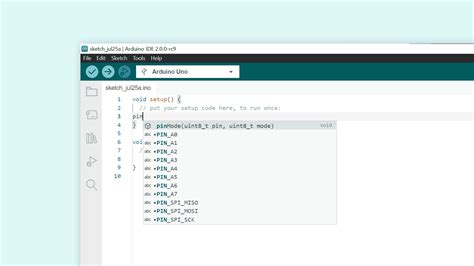 The Autocomplete Feature Arduino Documentation