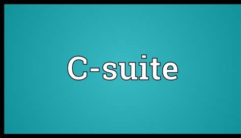 How To Deal With C Suite Level