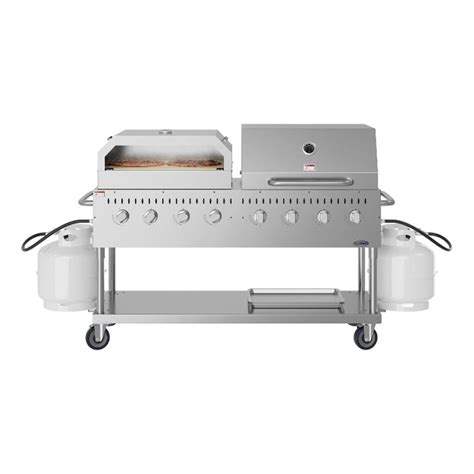 Pemberly Row 60 8 Burner Commercial Outdoor Propane Gas Grill In