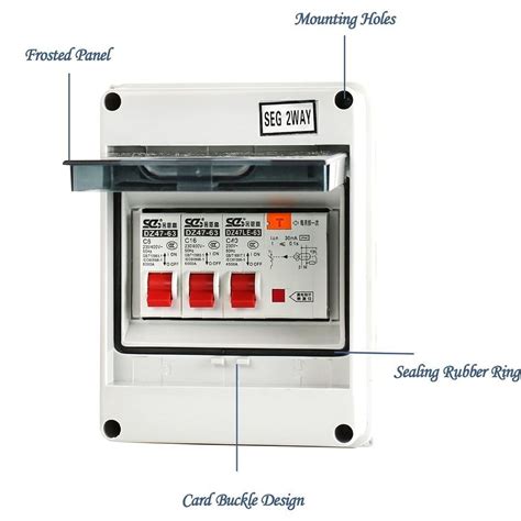 Consumer Unit Circuit Breaker Panel 2 Way Mini Leakage Proof Circuit