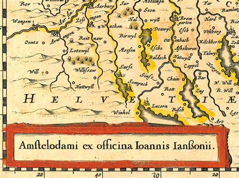 Historische Karte Schwaben 1636 Gerollt Verlag Rockstuhl