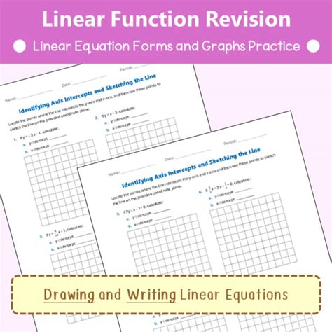 Linear Functions Revision Essential Practice For Equations And Graphs