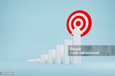화살표 기호와 그래프는 목표에 성장 성장 3d 일러스트레이션 성공에 대한 스톡 사진 및 기타 이미지 성공 위로 이동 막대 그래프 Istock
