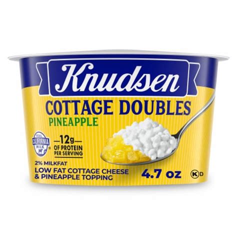 Knudsen® Cottage Doubles Low Fat Cottage Cheese And Pineapple Topping 4