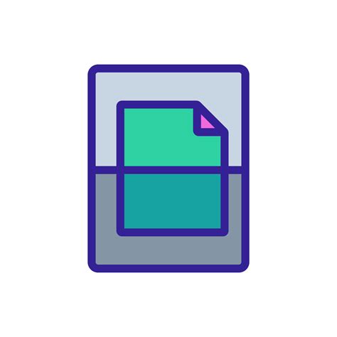 Vecteur Dicône De Document De Scanner Illustration De Symbole De Contour Isolé 9741815 Art