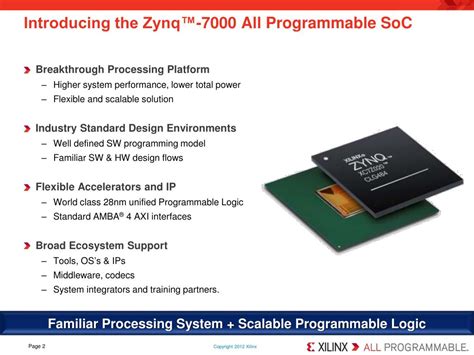 PPT Zynq All Programmable SoC Product Overview The SW HW And IO Programmable Platform