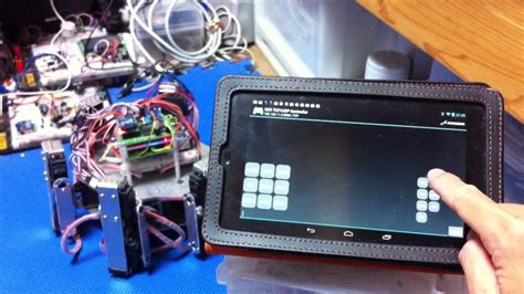 hexapod controlled by android app wifi tcp udp controllerr youtube