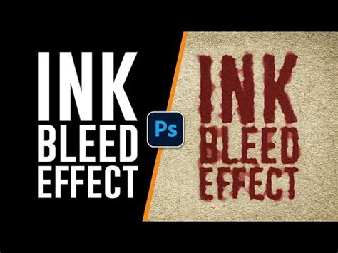Photoshop Tutorial Make Your Text Bleed INK BLEED EFFECT In Photoshop WHUZZUP
