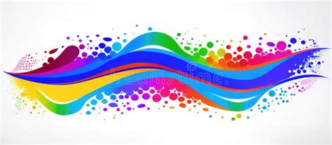 Gradient Geometry Shape Colour Abstract On White Background Stock