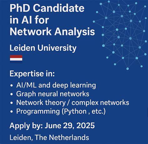 Phd Ai Graphneuralnetworks Networkscience Machinelearning Leidenuniversity Academicjobs
