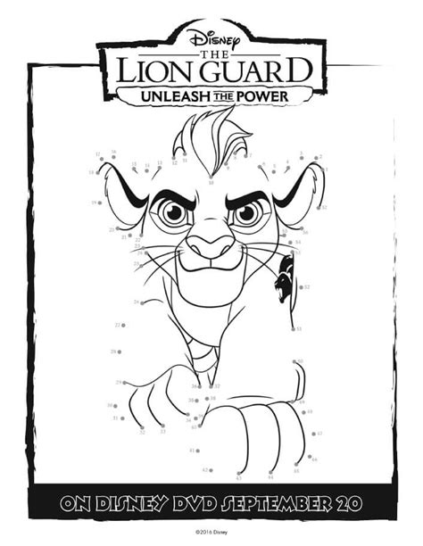 The Lion Guard Coloring Pages Unleash The Power