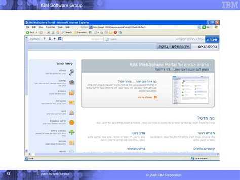 Ibm Websphere Portal And Web Content Management Hebrew Overview Ppt