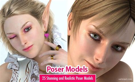Poser D Models Stunning And Realistic D Girls Designs By Yukitan Poser D Zbrush